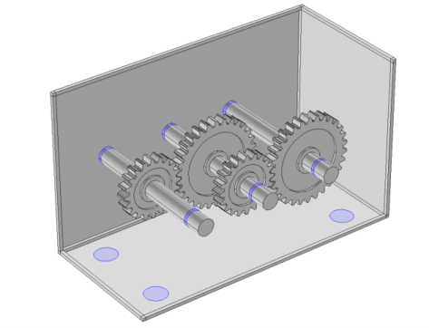 Noise Radiation by a Compound Gear Train