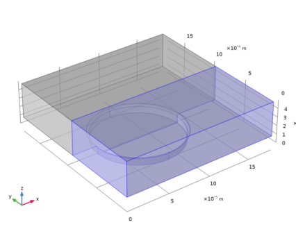 Electrodeposition of a Microconnector Bump with Deforming Geometry in 3D
