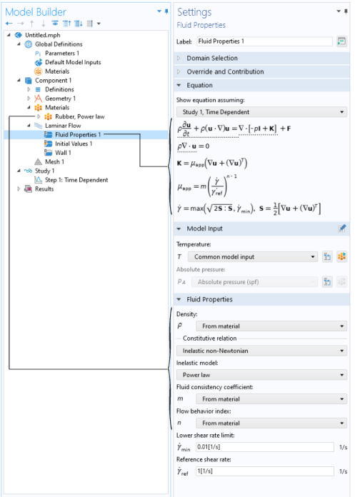 The Polymer Flow Module Physics Interface Guide