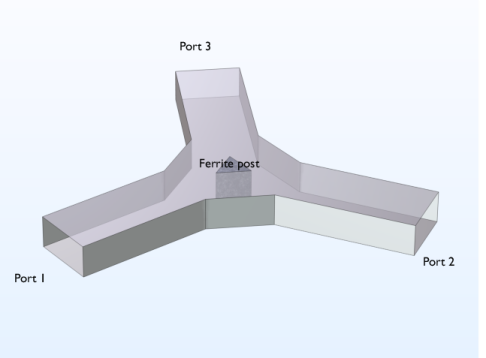 Impedance Matching of a Lossy Ferrite 3-Port Circulator