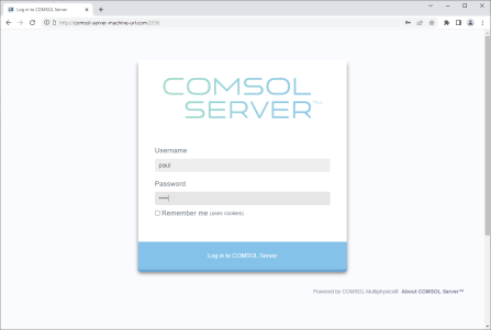 COMSOL 6.3 - Running Applications with COMSOL Server