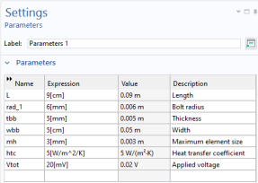 COMSOL 6.3 - Importing Parameters from Excel®