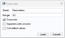 COMSOL 6.3 - Importing Parameters from Excel®