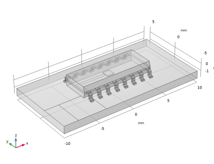 COMSOL 6.3 - Heat Transfer in a Surface-Mount Package for a Silicon Chip