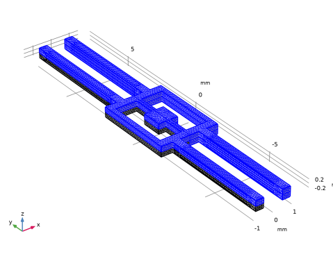 COMSOL 6.3 - Piezoelectric Rate Gyroscope