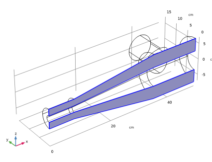 COMSOL 6.3 - Molecular Flow Through an RF Coupler