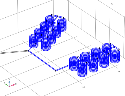 COMSOL 6.3 - Geothermal Heating from a Pond Loop