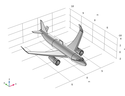 COMSOL 6.3 - Simulating Antenna Crosstalk on an Airplane’s Fuselage