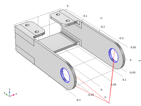 COMSOL 6.3 - Bracket — Rigid Connector Analysis