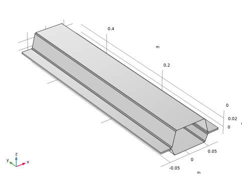 COMSOL 6.3 - Spot Weld Connection in a Double Hat Beam
