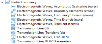 COMSOL 6.3 - The RF Module Physics Interfaces