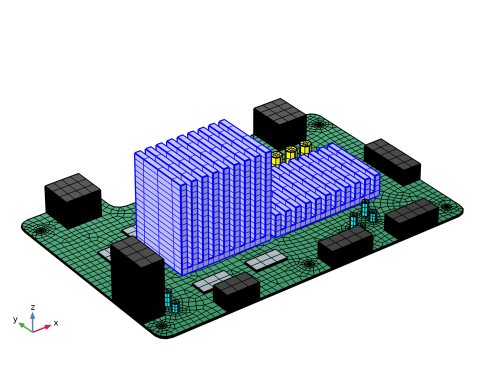 COMSOL 6.4 - Random Vibration Test of a Motherboard