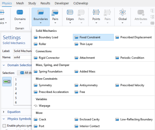 COMSOL 6.4 - Solid Mechanics